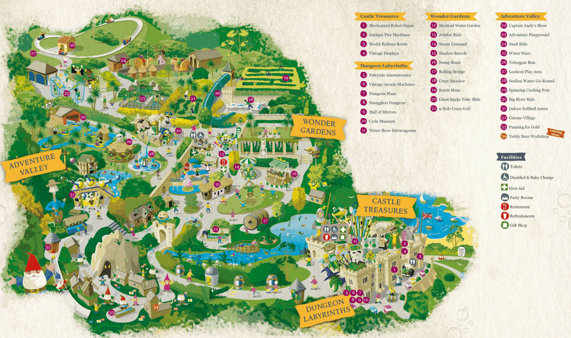 Map of Watermouth Castle